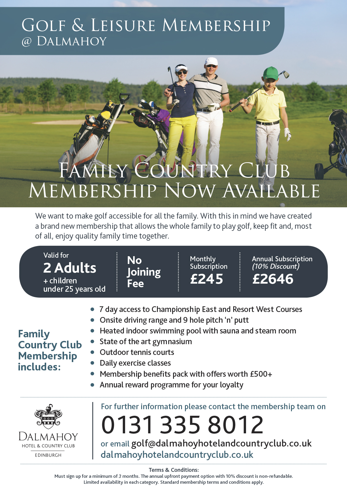 Golf Membership Offer| Dalmahoy Hotel & Country Club